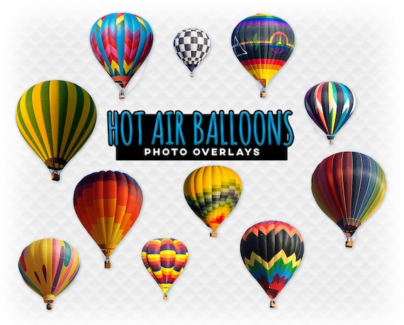 Hot Air Balloons Overlay Photoshop Overlays for Photographers - Etsy