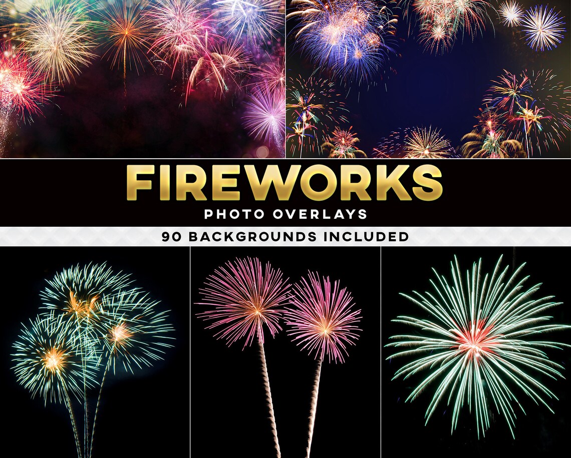 Fireworks Fire Works Background Overlay Photoshop Overlays for | Etsy