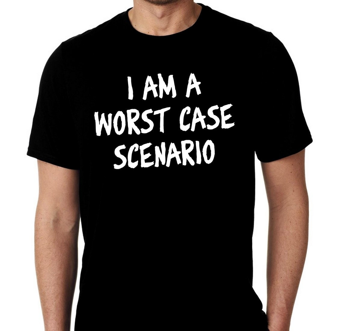 New I Am A Worst Case Scenario Humor Custom Unisex Premium Short Sleeve ...
