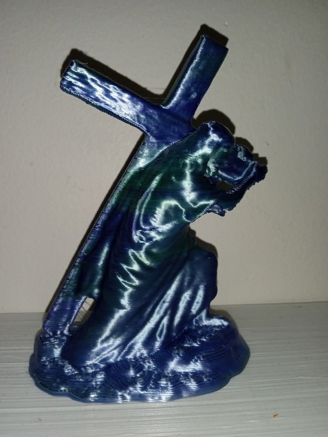 Beautiful Jesus Carrying Cross 3D Print Christian Spiritual Faith Home ...