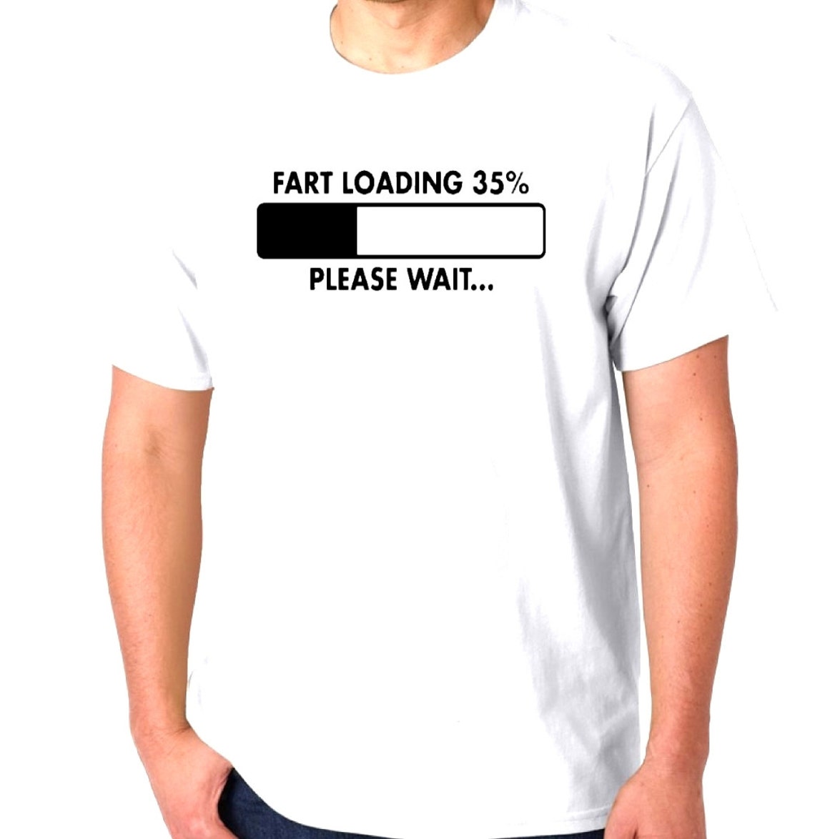 New Fart Loading 35% Percent Please Wait Humor Custom Unisex Premium ...