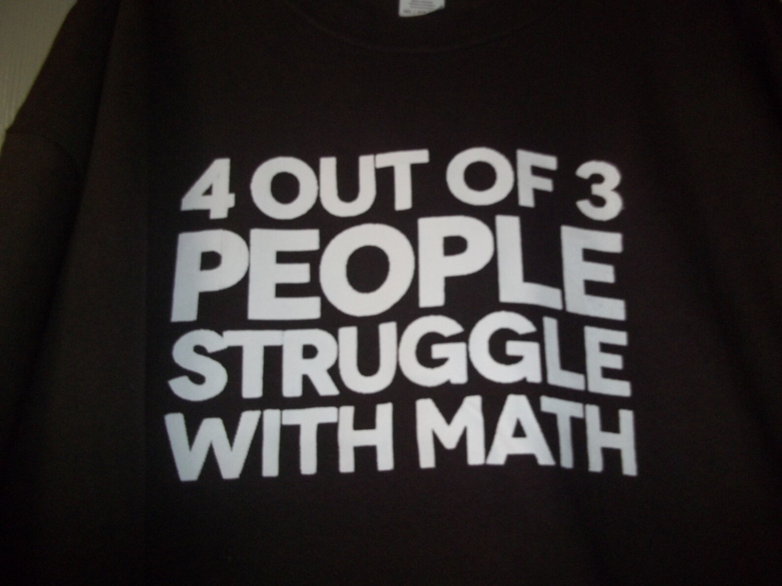 New 4 Out of 3 People Struggle With Math Humor Custom Tshirt Small 4XL ...