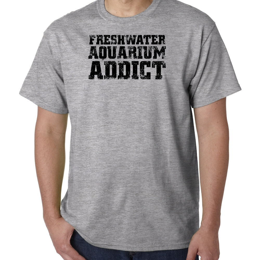 Freshwater Aquarium Addict Fish Water Humor Unisex Premium Short Sleeve ...