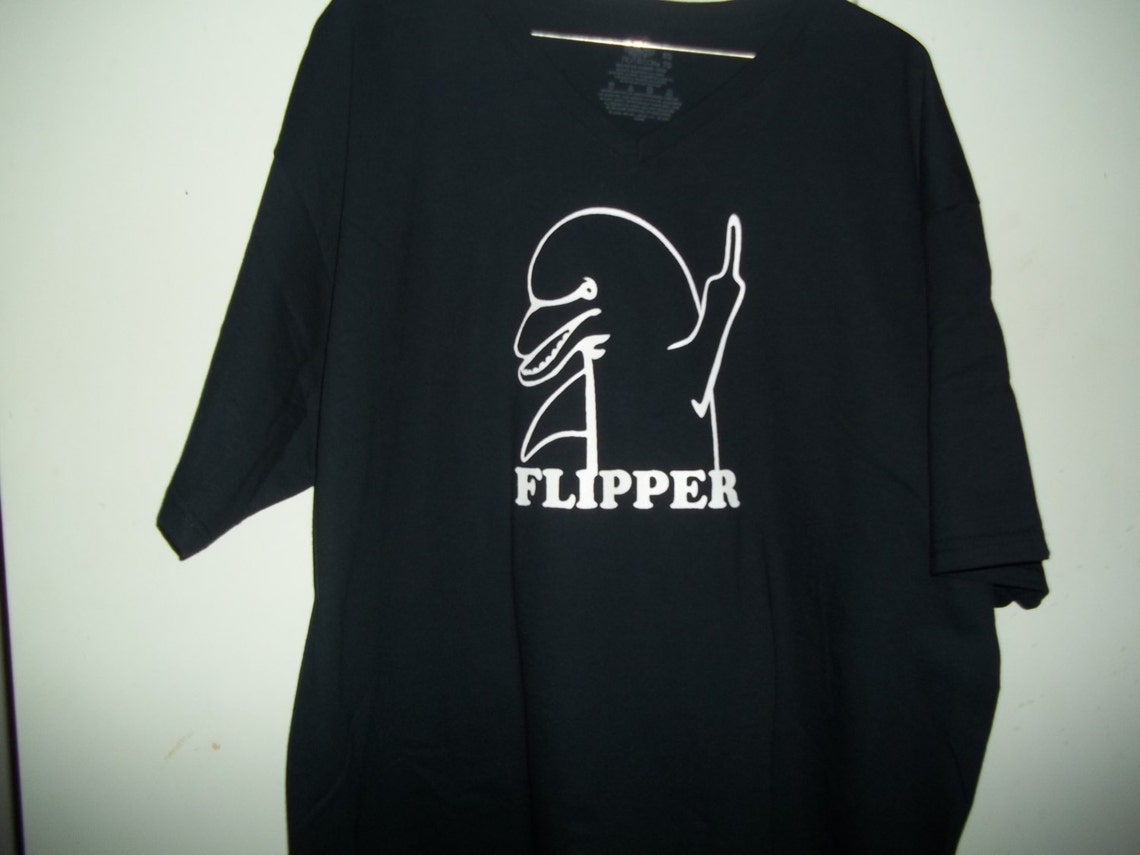 Flipper Dolphin Humor Custom Tshirt Small 4XL Free Shipping - Etsy
