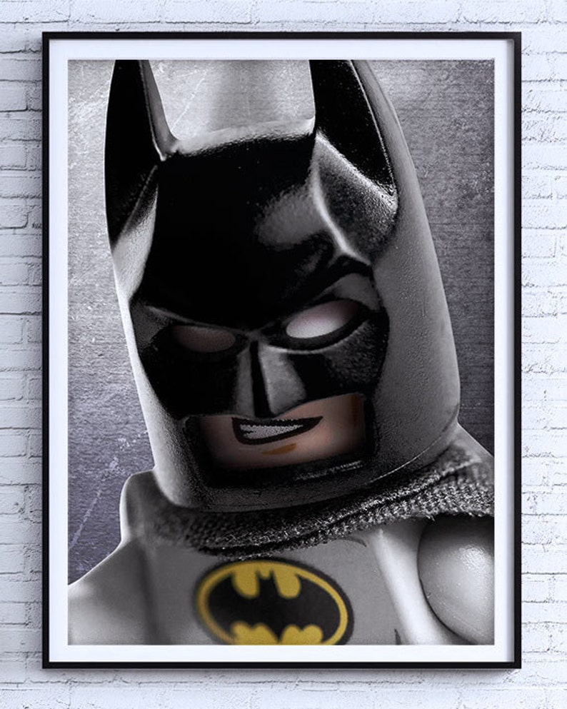 Lego Batman Poster / Wall Art. Custom made Kids Room Decor | Etsy