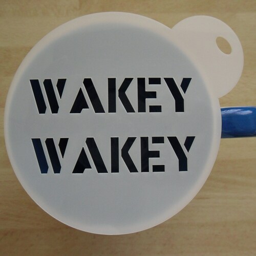 Unique Bespoke New 100mm Good Morning Craft and Coffee Stencil | Etsy