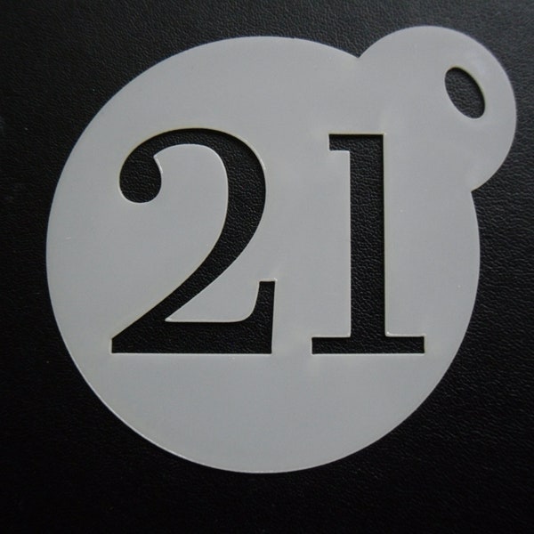 Number "21" Stencil - Etsy