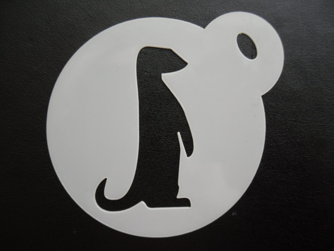 Unique Bespoke New 60mm Meerkat Cookie, Craft & Face Painting Stencil ...