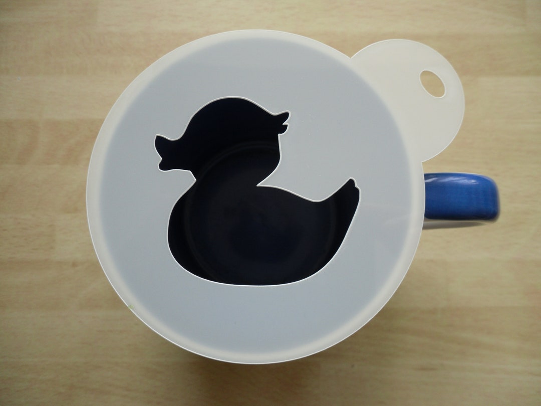 Unique Bespoke New 100mm Rubber Duck Craft and Coffee Stencil - Etsy