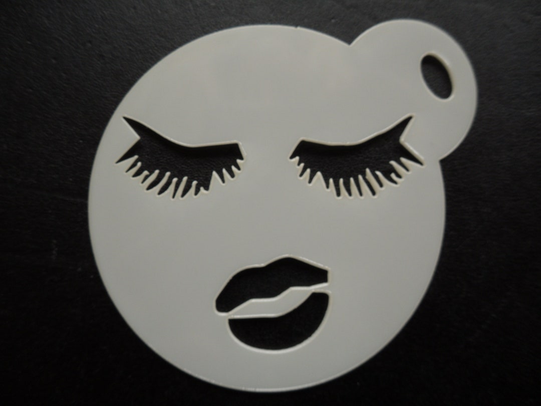 Unique Bespoke New 60mm Eyelashes and Lips Cookie, Craft & Face ...