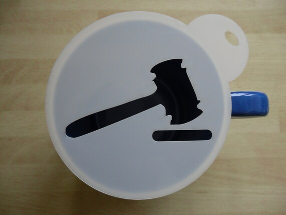 Unique Bespoke New 100mm Judges Gavel Craft and Coffee Stencil - Etsy