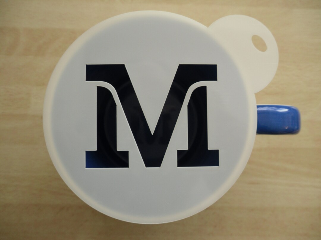 Unique Bespoke New 100mm Letter M Craft and Coffee Stencil - Etsy
