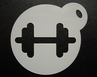 Barbell Stencil Reusable Barbell Stencil Art Stencil DIY Craft Stencil ...