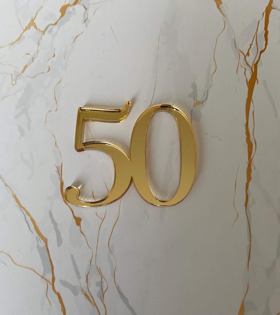 Number 50 Cupcake Topper, Cake Decorating, Cupcake Decor, 50th Birthday ...