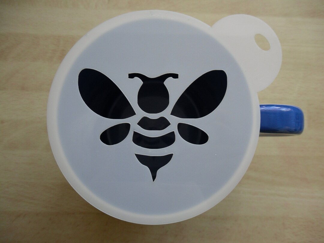 Unique Bespoke New 100mm Bee Style Craft and Coffee Stencil - Etsy