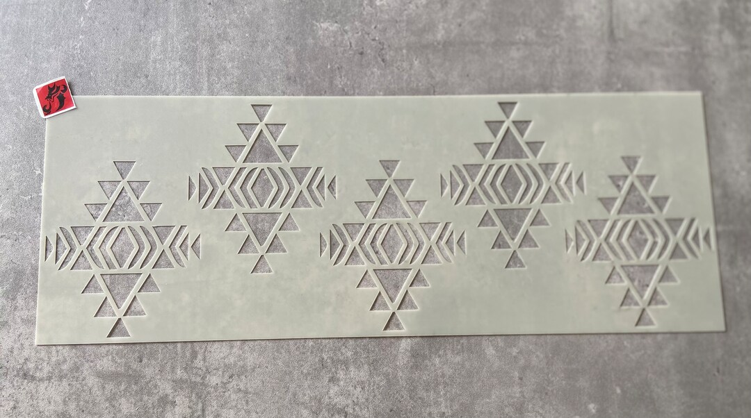 Geometric Diamond Pattern Cake Stencil - Etsy