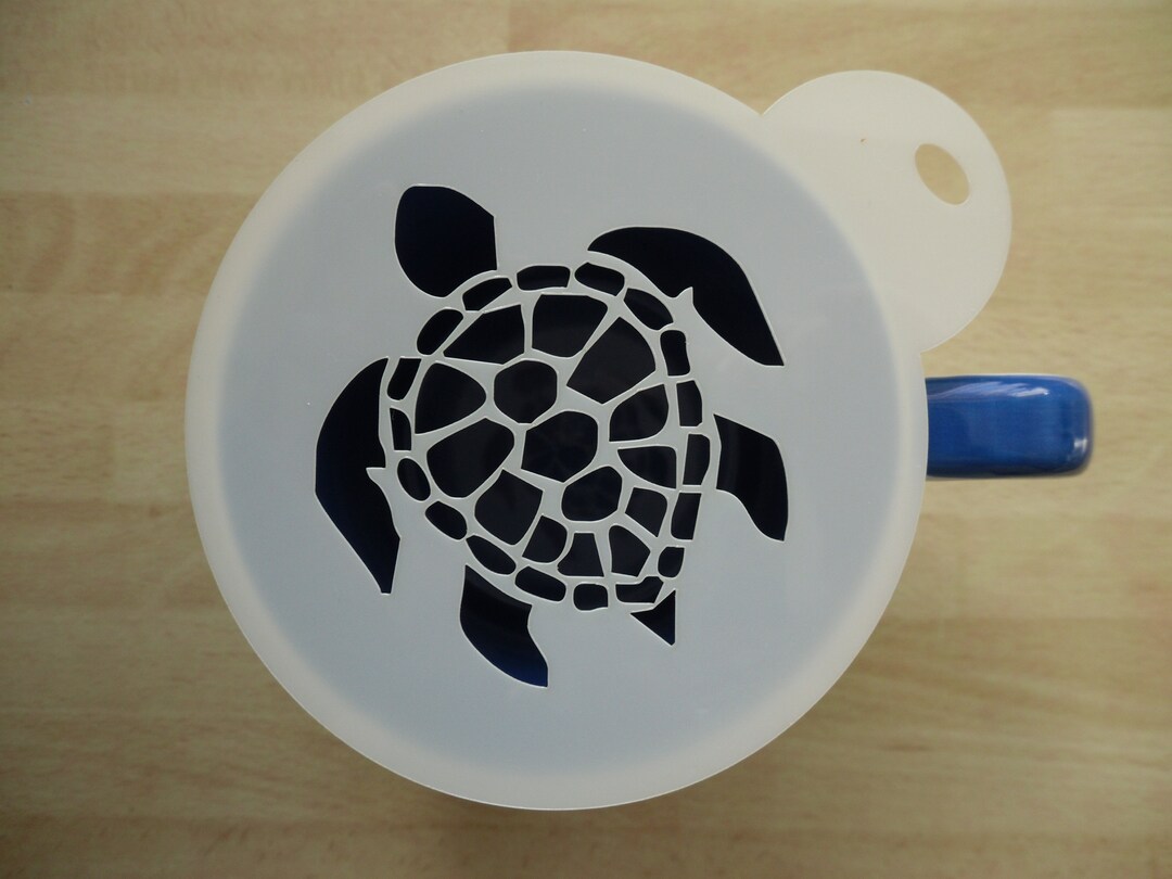 Unique Bespoke New 100mm Turtle Shell Craft and Coffee Stencil - Etsy