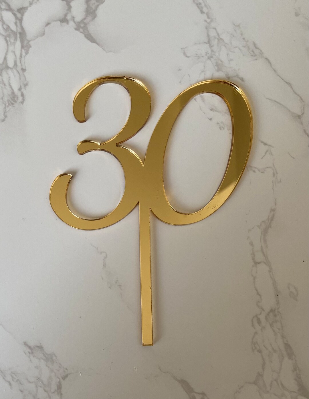 Number 30 Cake Topper, 30th Birthday, Cake Decoration - Etsy