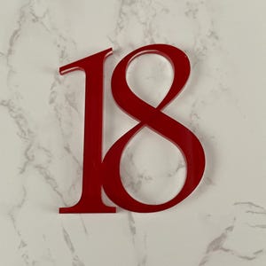 Number 18 Cake Charm - Etsy