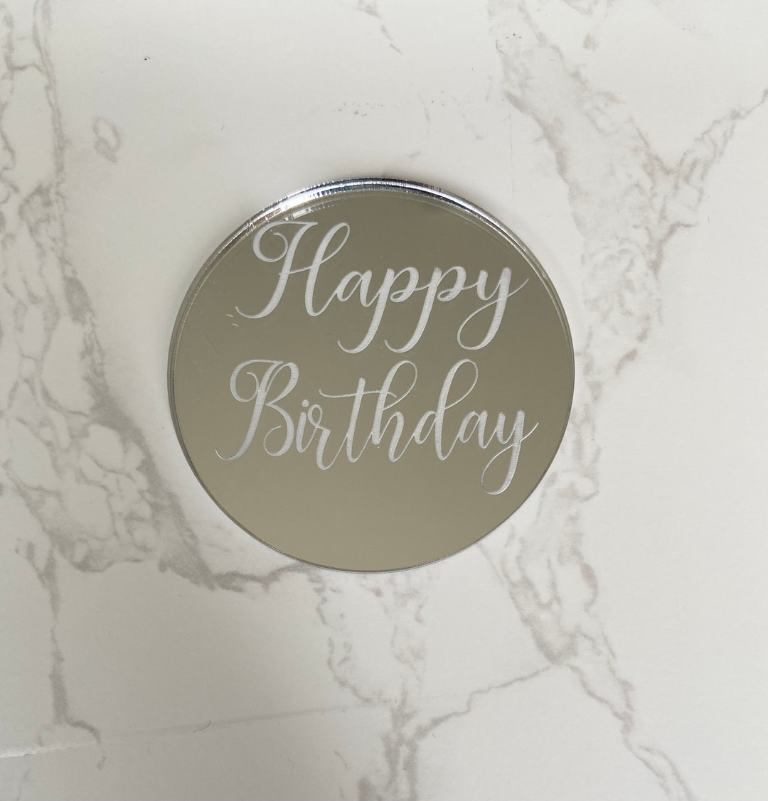 Happy Birthday Disc Cupcake Topper - Etsy