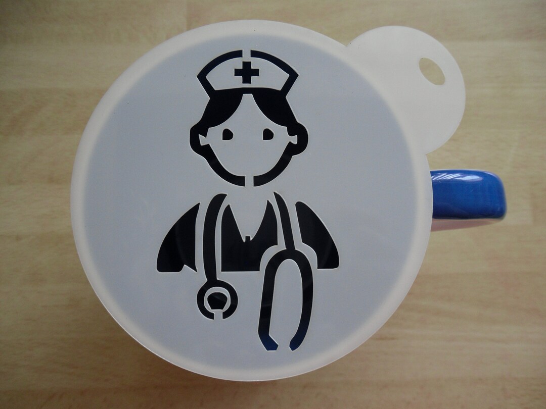 Unique Bespoke New 100mm Nurse Craft and Coffee Stencil - Etsy