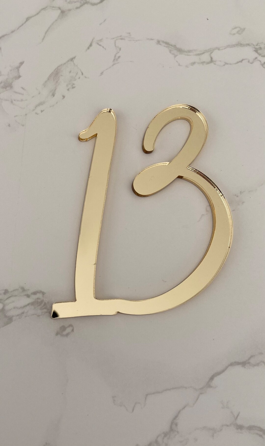 Number 13 Cake Charm - Etsy
