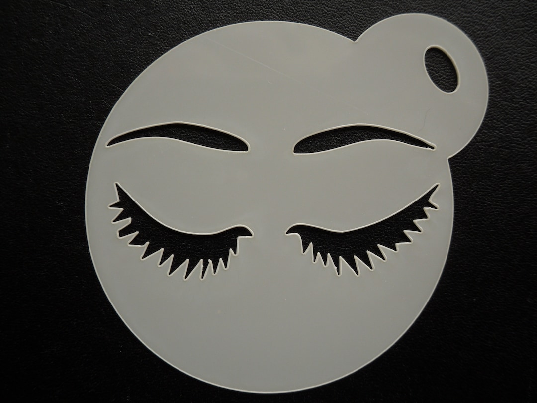 Unique Bespoke New 60mm Eyelashes & Eyebrows Cookie, Craft and Face ...