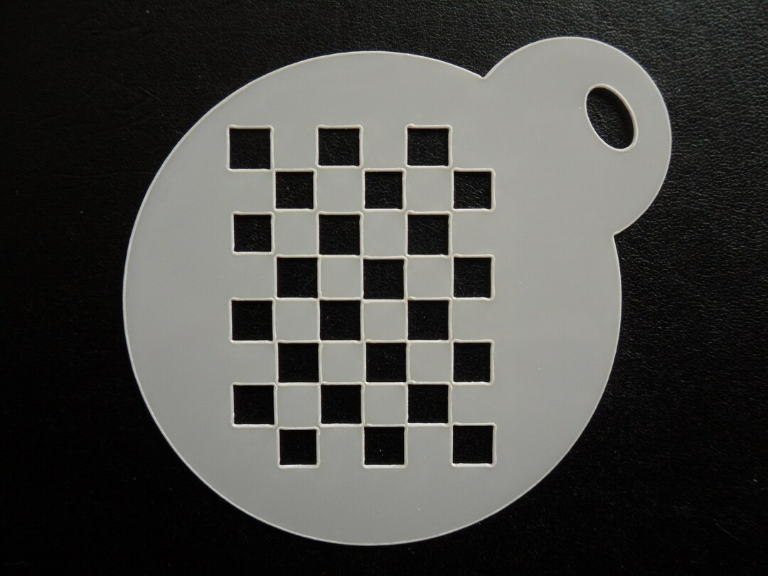 Unique Bespoke New 60mm Squares Pattern Cookie, Craft & Face Painting ...