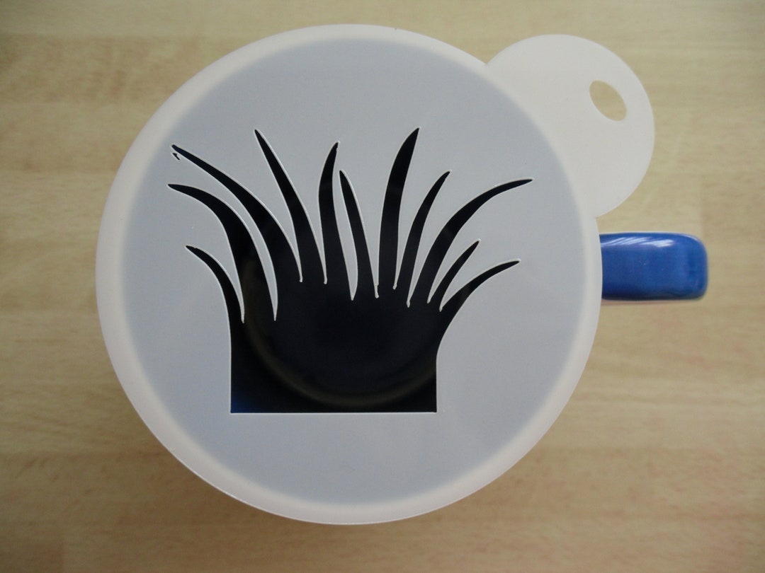 Unique Bespoke New 100mm Grass Craft and Coffee Stencil - Etsy