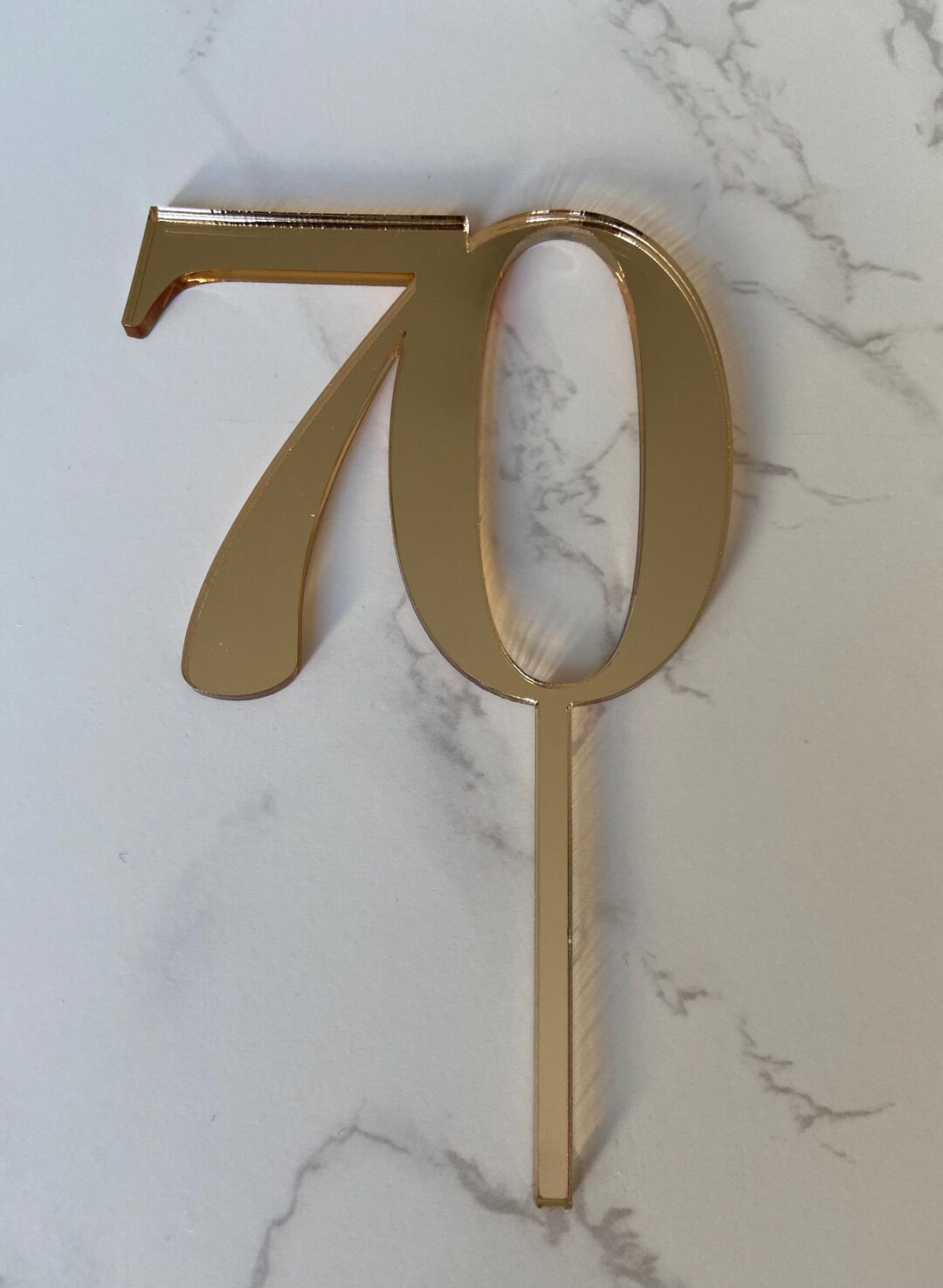 Number 70 Cake Topper, 70th Birthday, Cake Decoration - Etsy