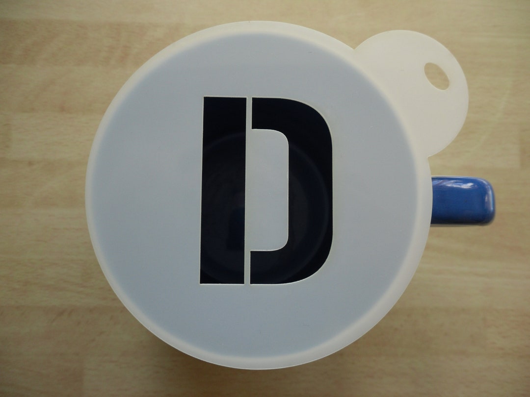 Unique Bespoke New 100mm Letter D Craft and Coffee Stencil - Etsy