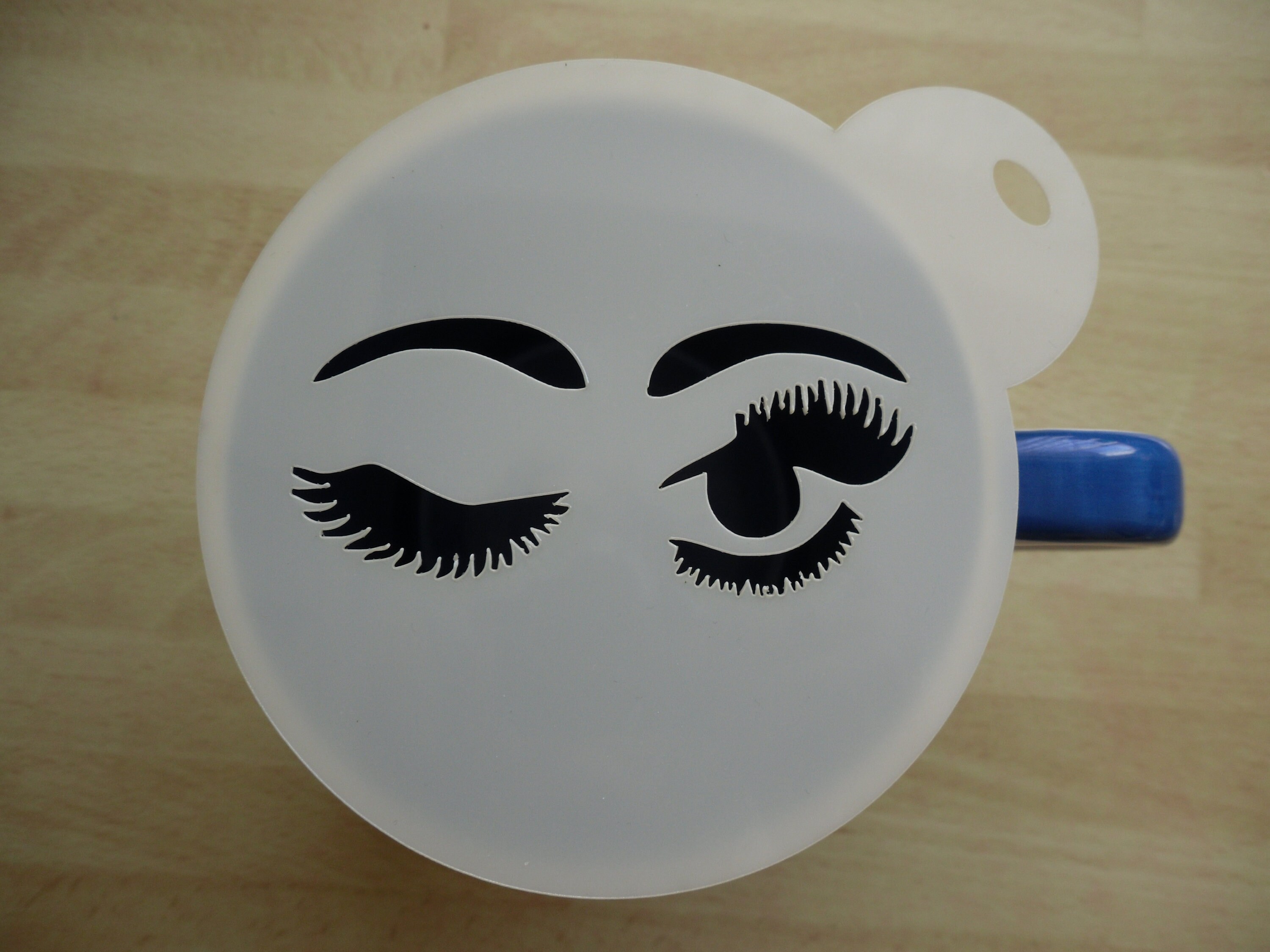 Unique Bespoke New 100mm Eye Open Craft and Coffee Stencil - Etsy UK