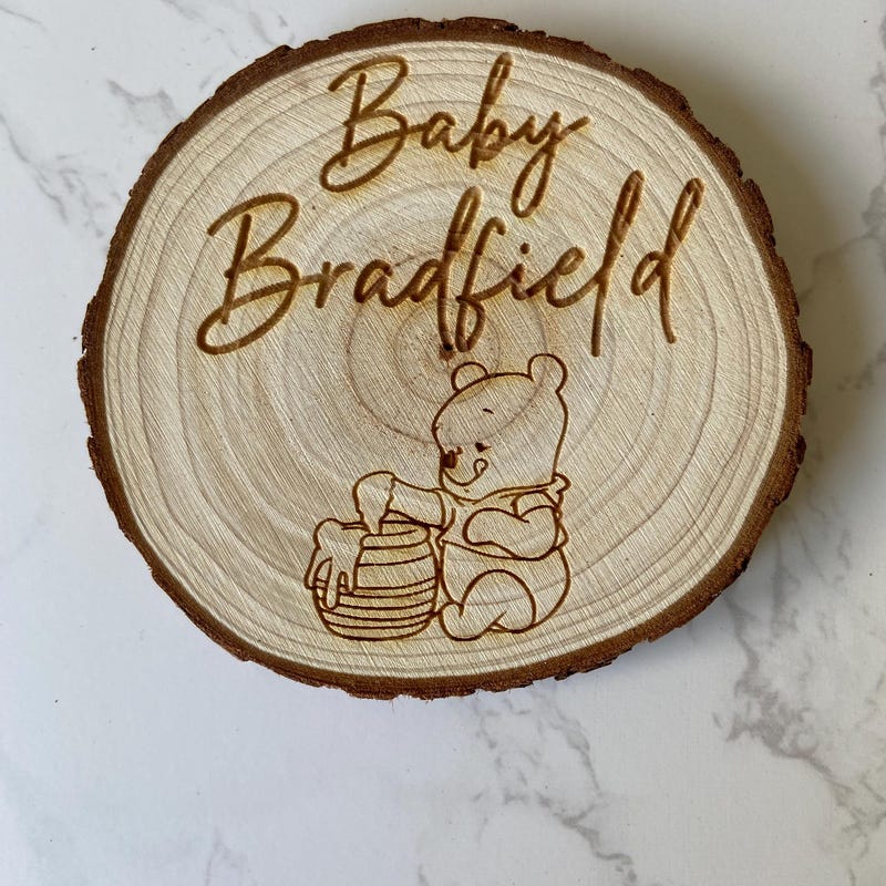 Engraved Wood Slice - Etsy