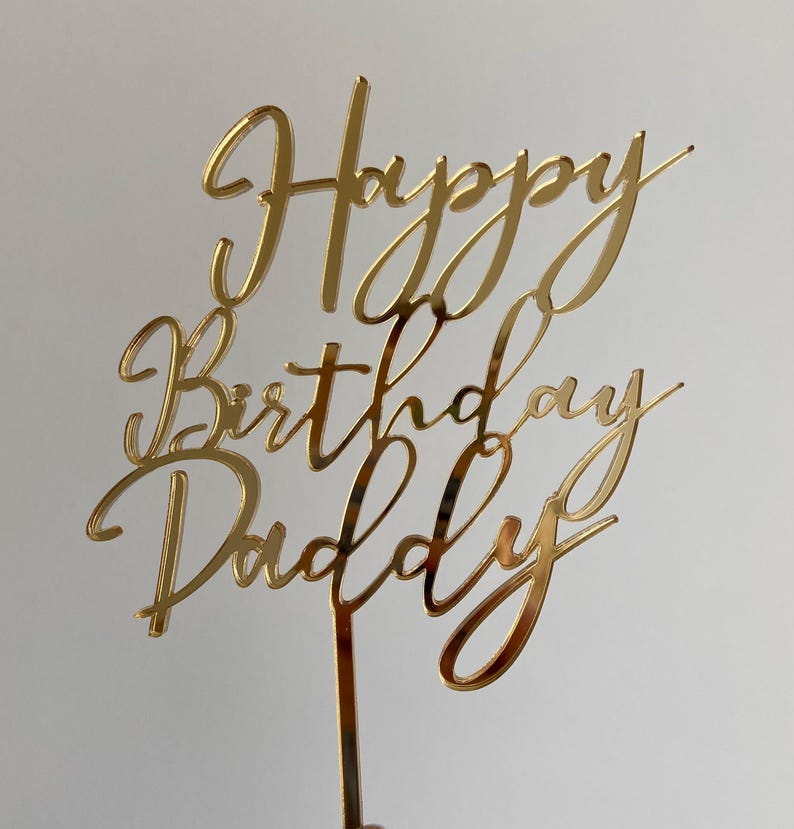 Happy Birthday Daddy Cake Topper - Etsy