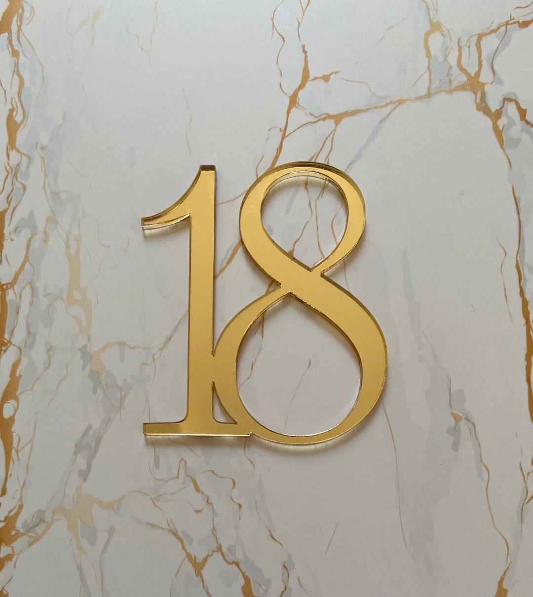 Number 18 Cake Charm - Etsy