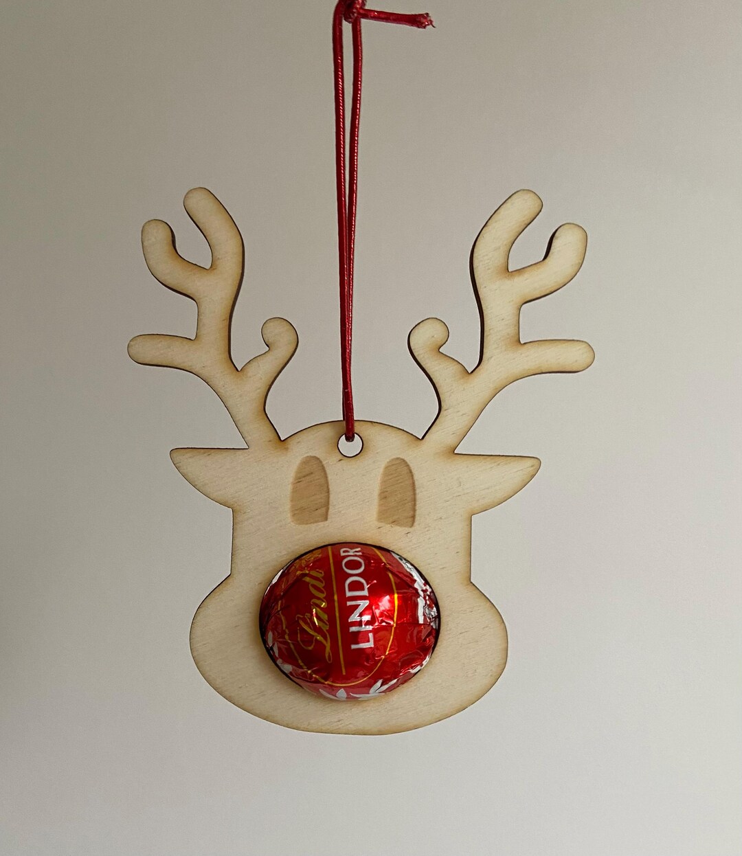 Reindeer With Lindt Chocolate Christmas tree Decoration, Christmas Gift ...