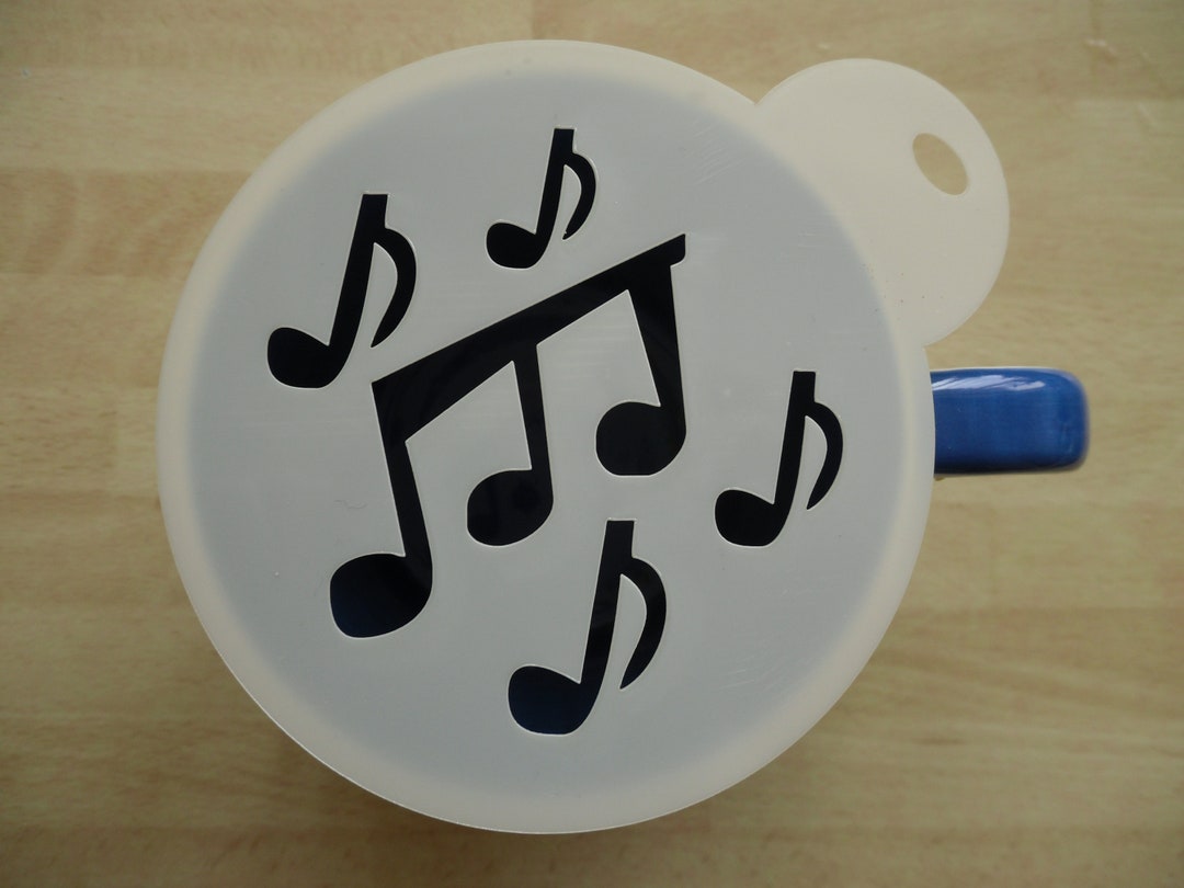 Unique Bespoke New 100mm Music Notes Craft and Coffee Stencil - Etsy