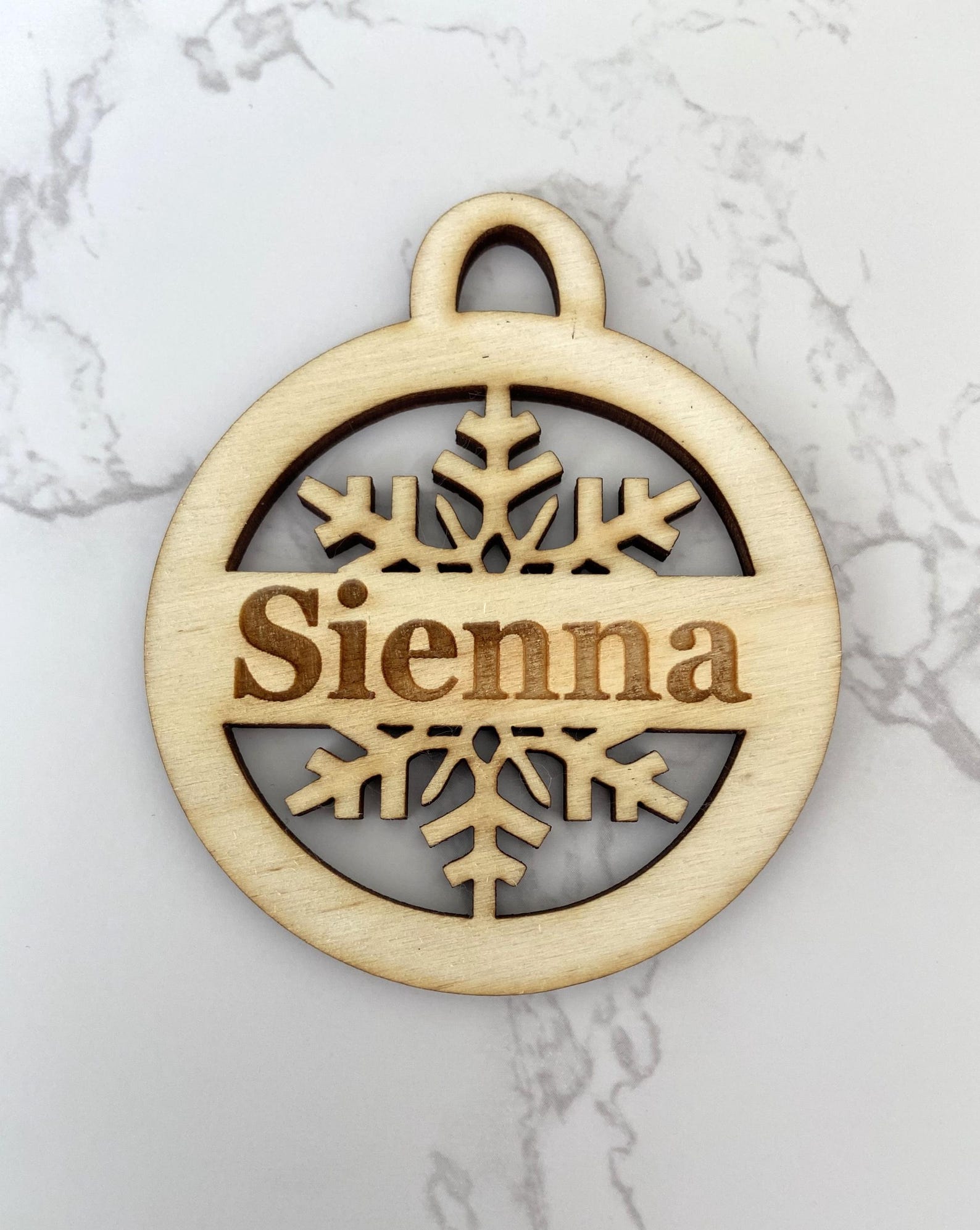 Personalised Snowflake Design Christmas tree Decoration, Christmas ...