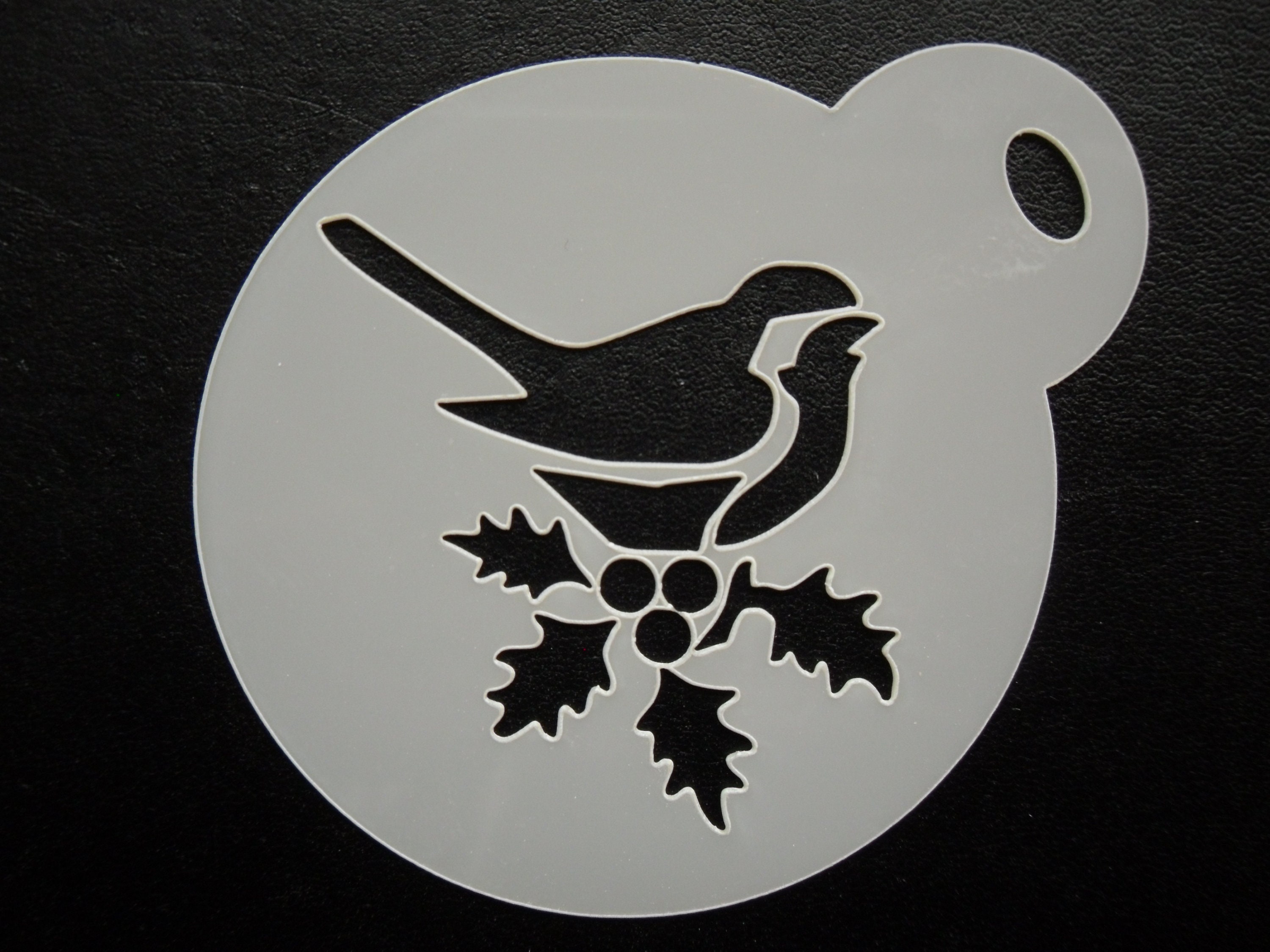 Unique Bespoke New 60mm Robin With Holly Cookie Craft & Face | Etsy