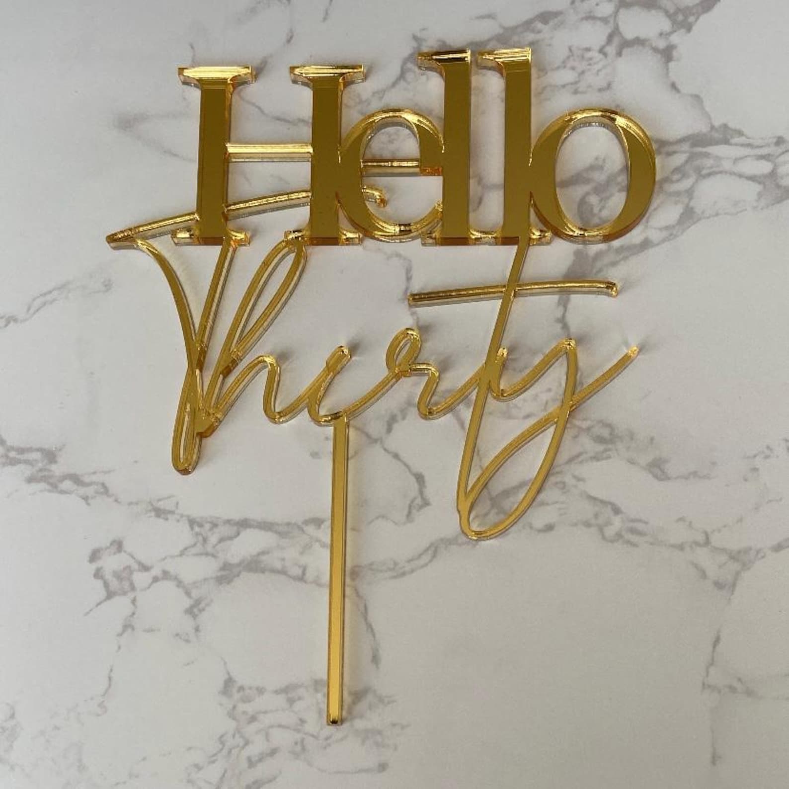 Hello Age Cake Topper, Cake Decoration - Etsy
