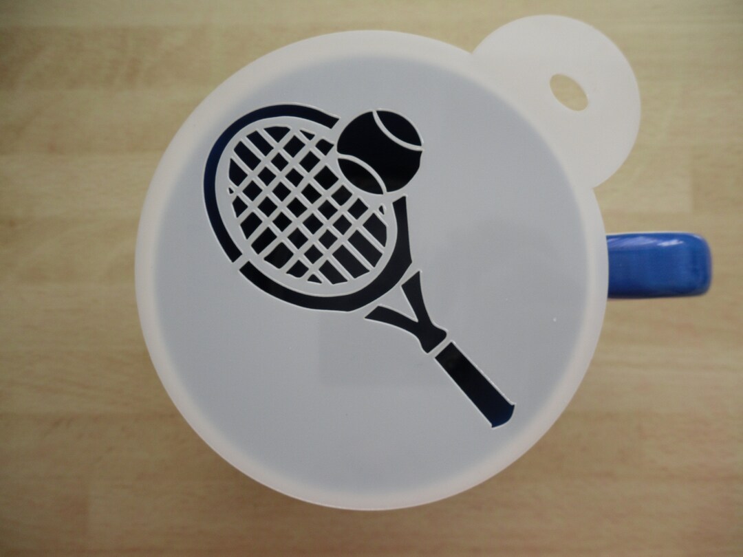 Unique Bespoke New 100mm Tennis Racket Craft and Coffee Stencil - Etsy