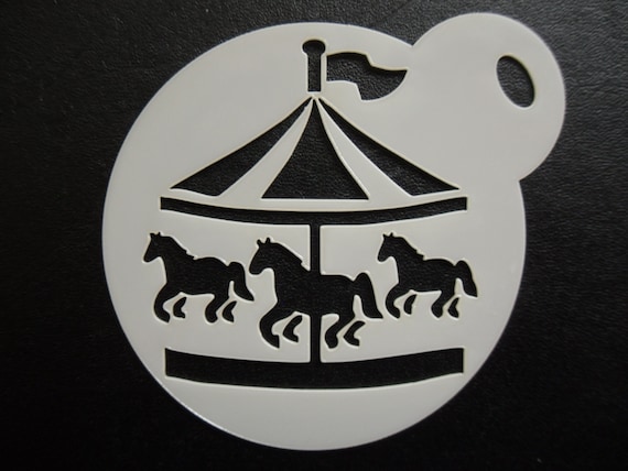 Carousel Horse Head Stencil