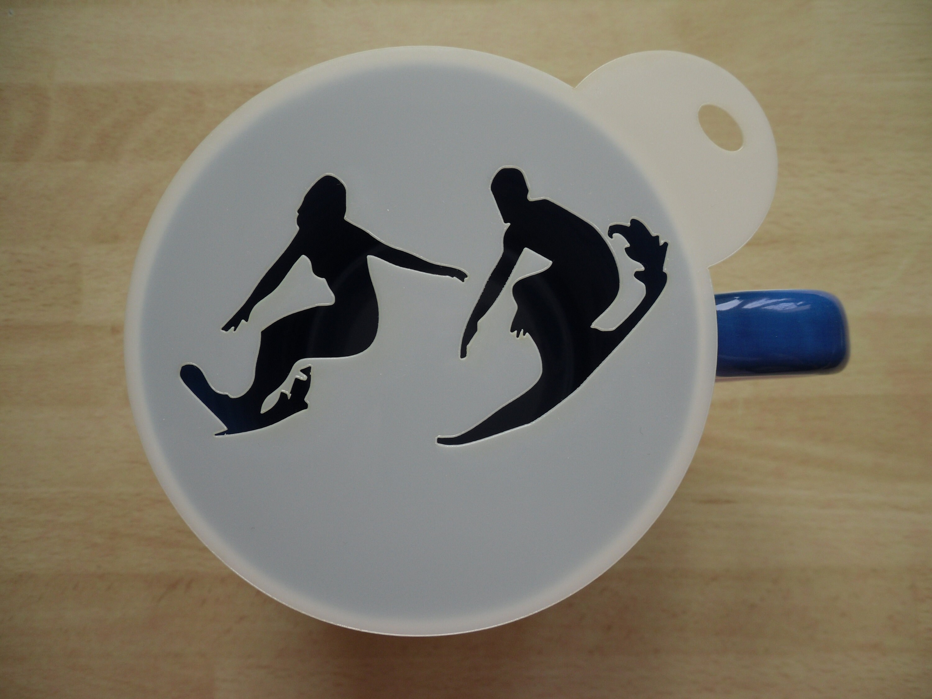 Unique Bespoke New 100mm Surfers Craft and Coffee Stencil - Etsy