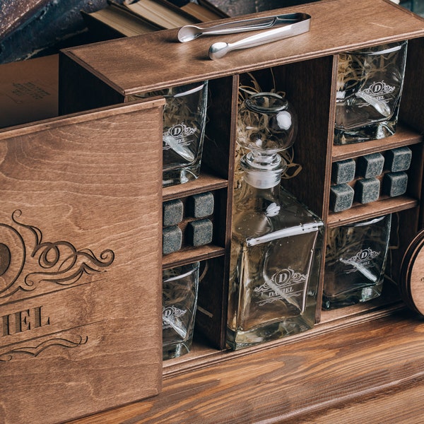 Wooden Whiskey Box - Etsy