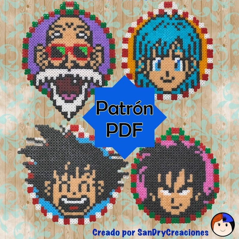 Pattern in Hama Beads Anime Characters - Etsy Australia