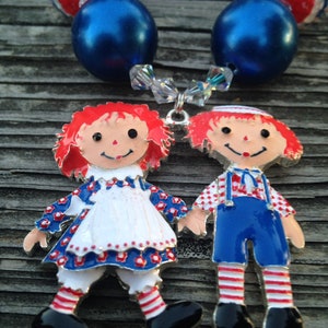 Necklaces Chunky Bead Necklaces Raggedy Ann Raggedy Ann - Etsy