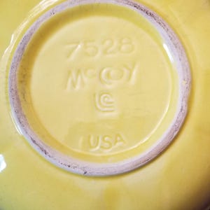 Mccoy #7528 Yellow Pitcher and Bowl - Etsy