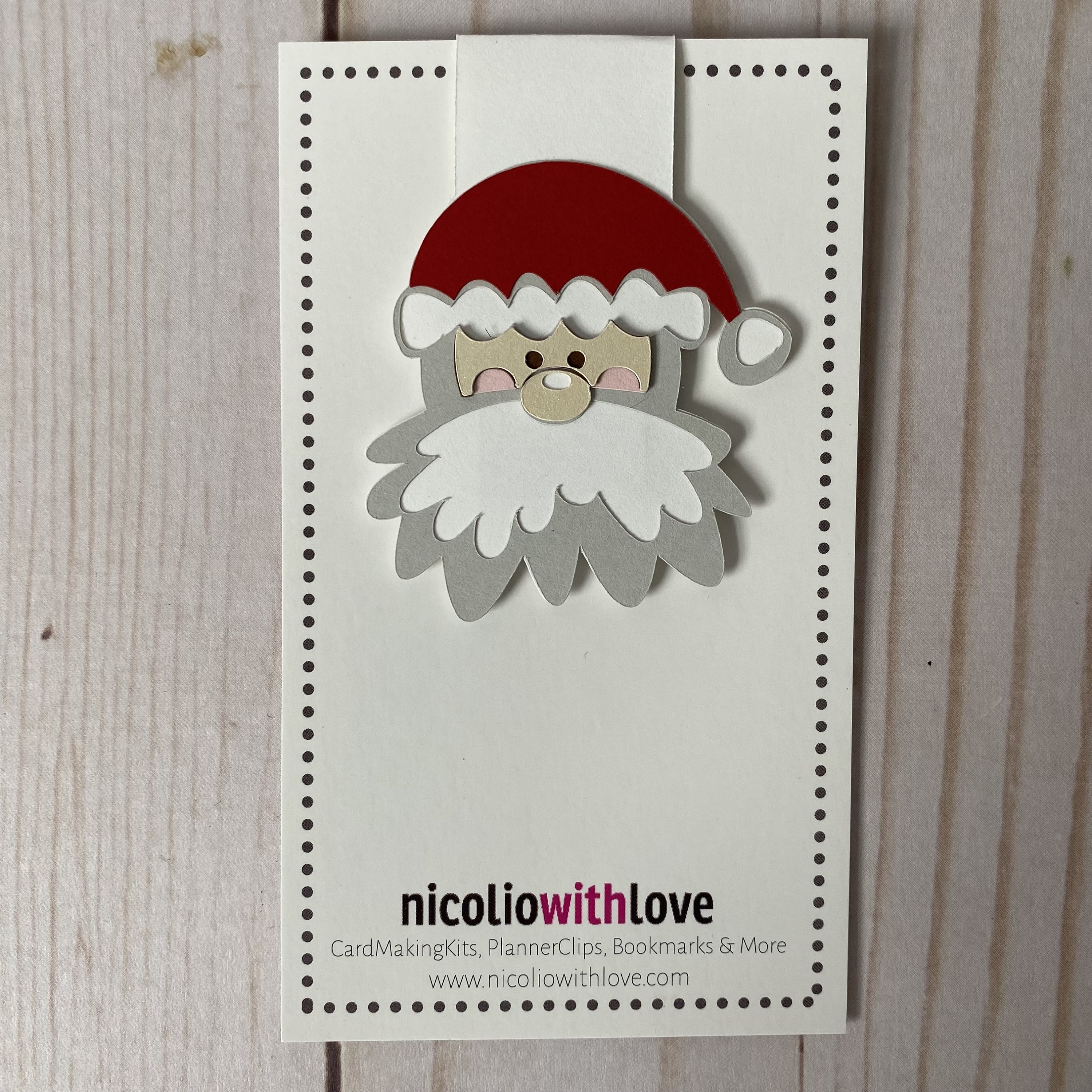 Santa Christmas Magnetic Bookmark for Planner or Book Page Markers - Etsy