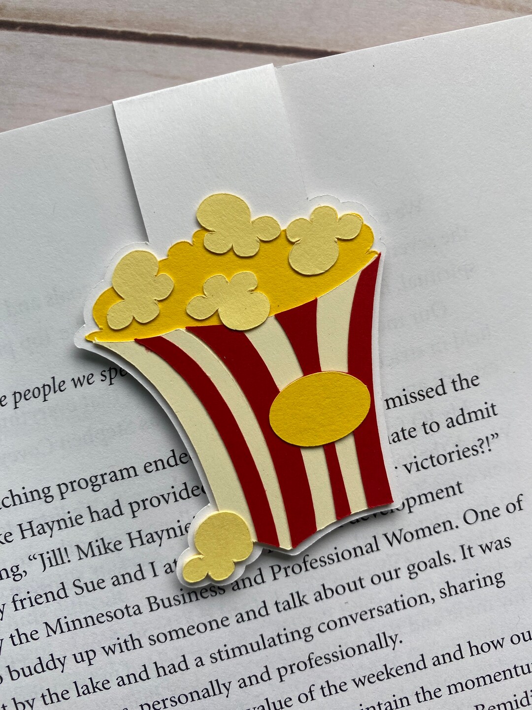 Popcorn Movie Magnetic Bookmark for Planner or Book Page Markers - Etsy