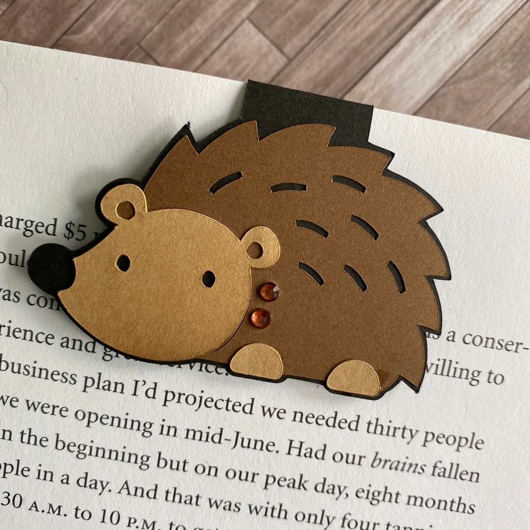Woodland Hedgehog Magnetic Bookmark for Planner or Book Page Markers - Etsy
